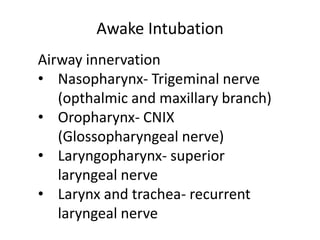 Awake intubation distribution | PDF