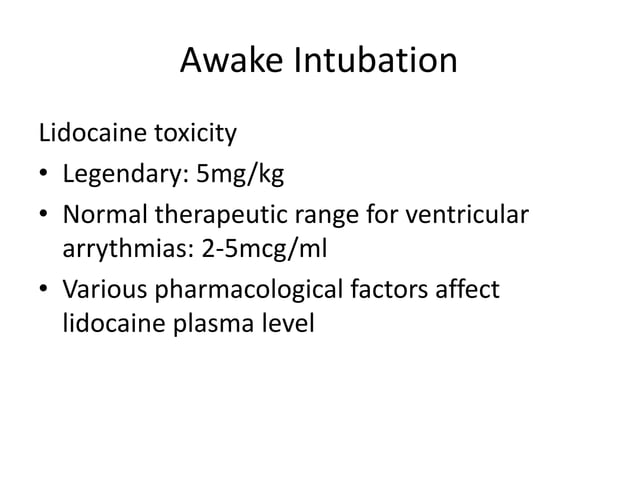 Awake intubation distribution | PDF | Ear, Nose and Throat Conditions ...