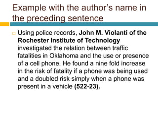 In-text Documentation | PPT