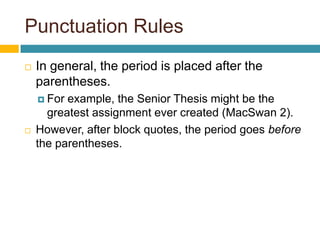 In-text Documentation | PPT