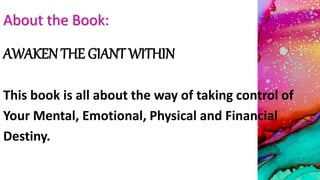 Awaken the giant within book review | PPTX