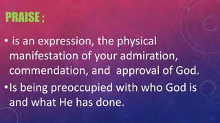 Awaken the power of Praise in the Life of the Believers | PPTX