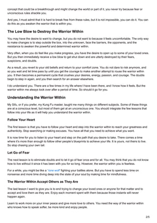 Awaken the warrior within you | PDF