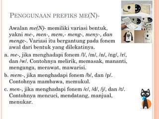 prefiks/awalan me | PPTX