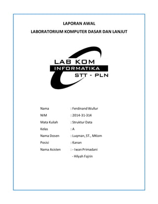 contoh cover laporan labkom stt pln | PDF