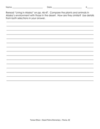 A walk in the desert comprehension check | PDF