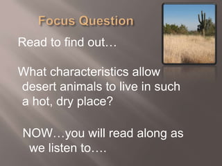 A walk in the desert share | PPSX | Books and Literature