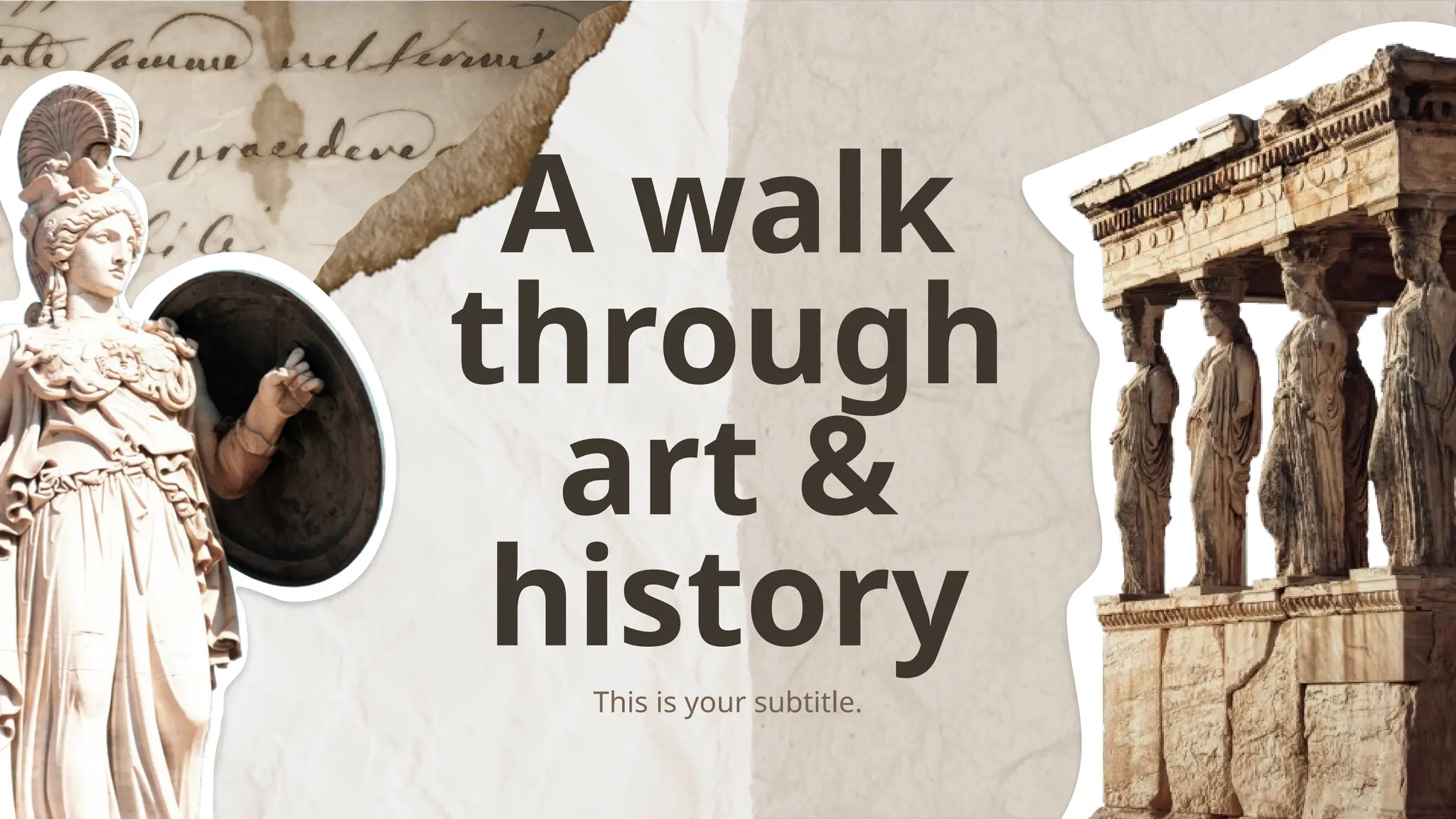 A walk through art & history · SlidesMania.pptx