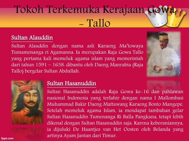 Awal masuk islam di kerajaan gowa - tallo [ppt] | PPTX