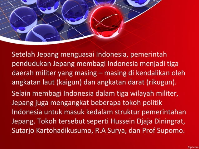 Awal pemerintahan jepang di indonesia | PPT