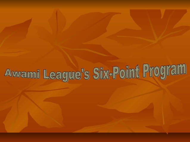 Awami league's six point program by Dr. Zafar Iqbal | PPT