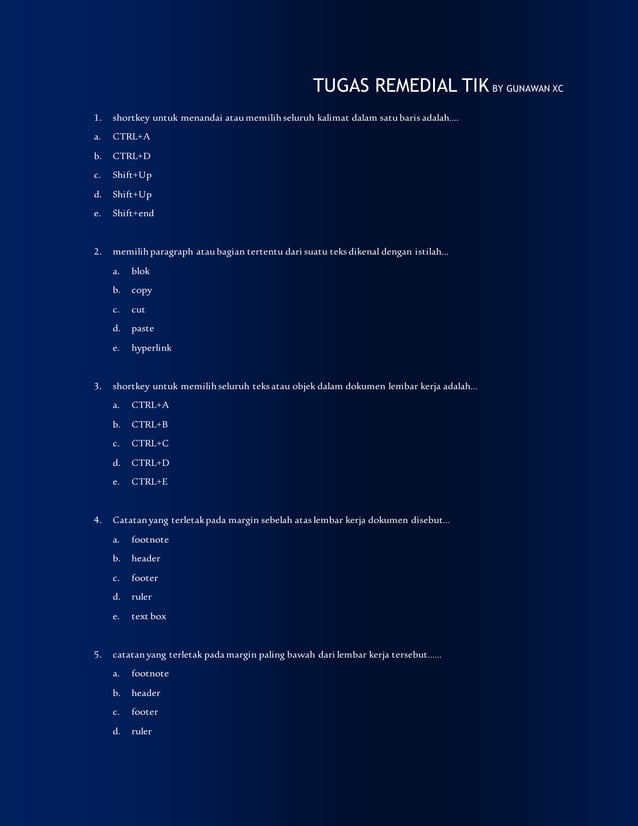 soal ukk tik sm 2 kelas x | PDF