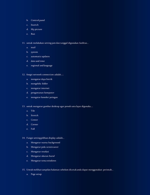 soal ukk tik sm 2 kelas x | PDF