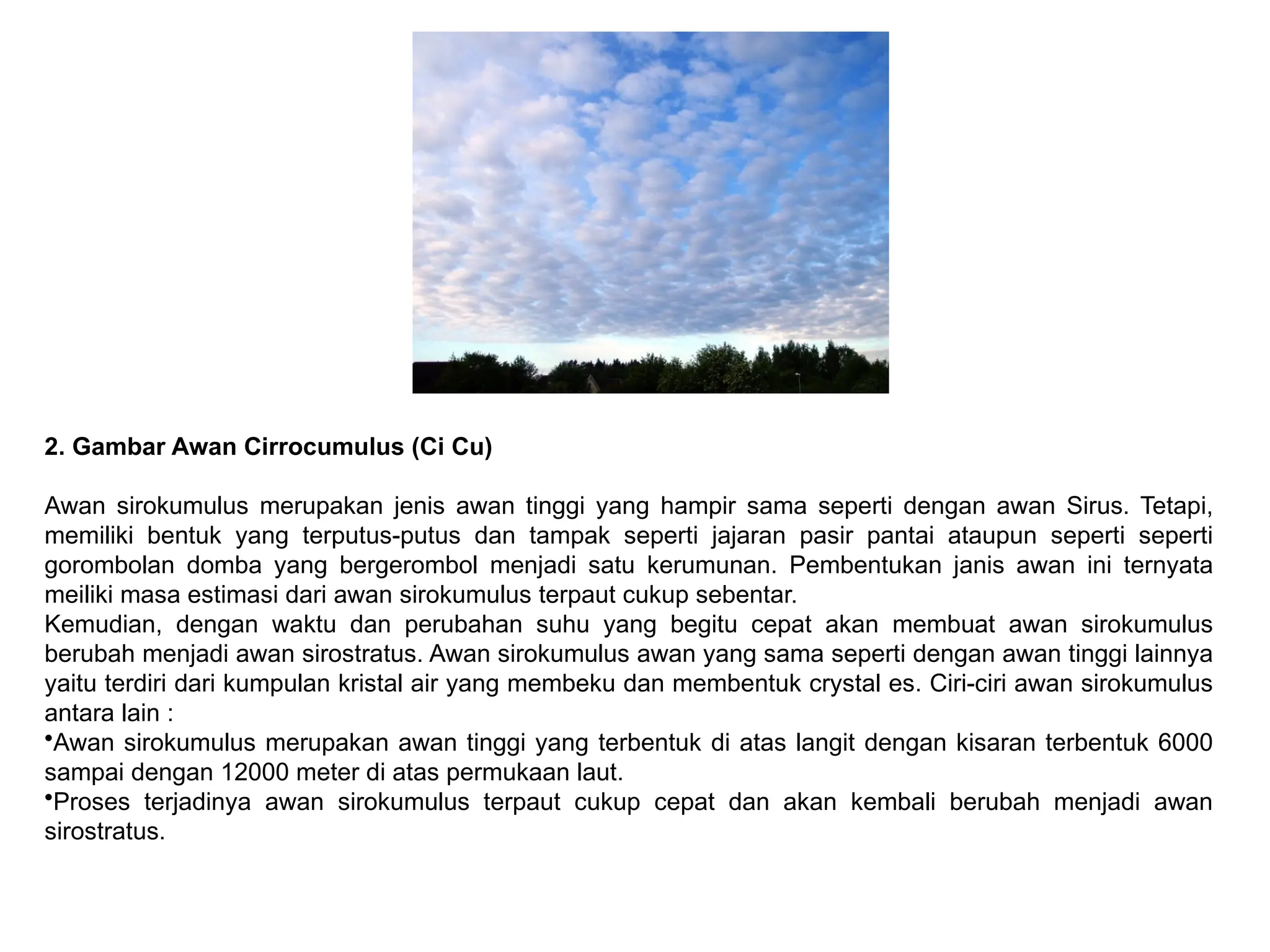 Macam-macam jenis Awan dan penjelasannya | PPTX