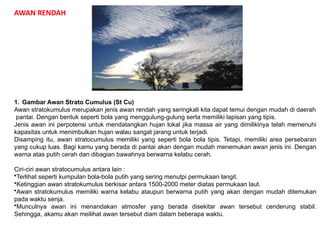Macam-macam jenis Awan dan penjelasannya | PPTX