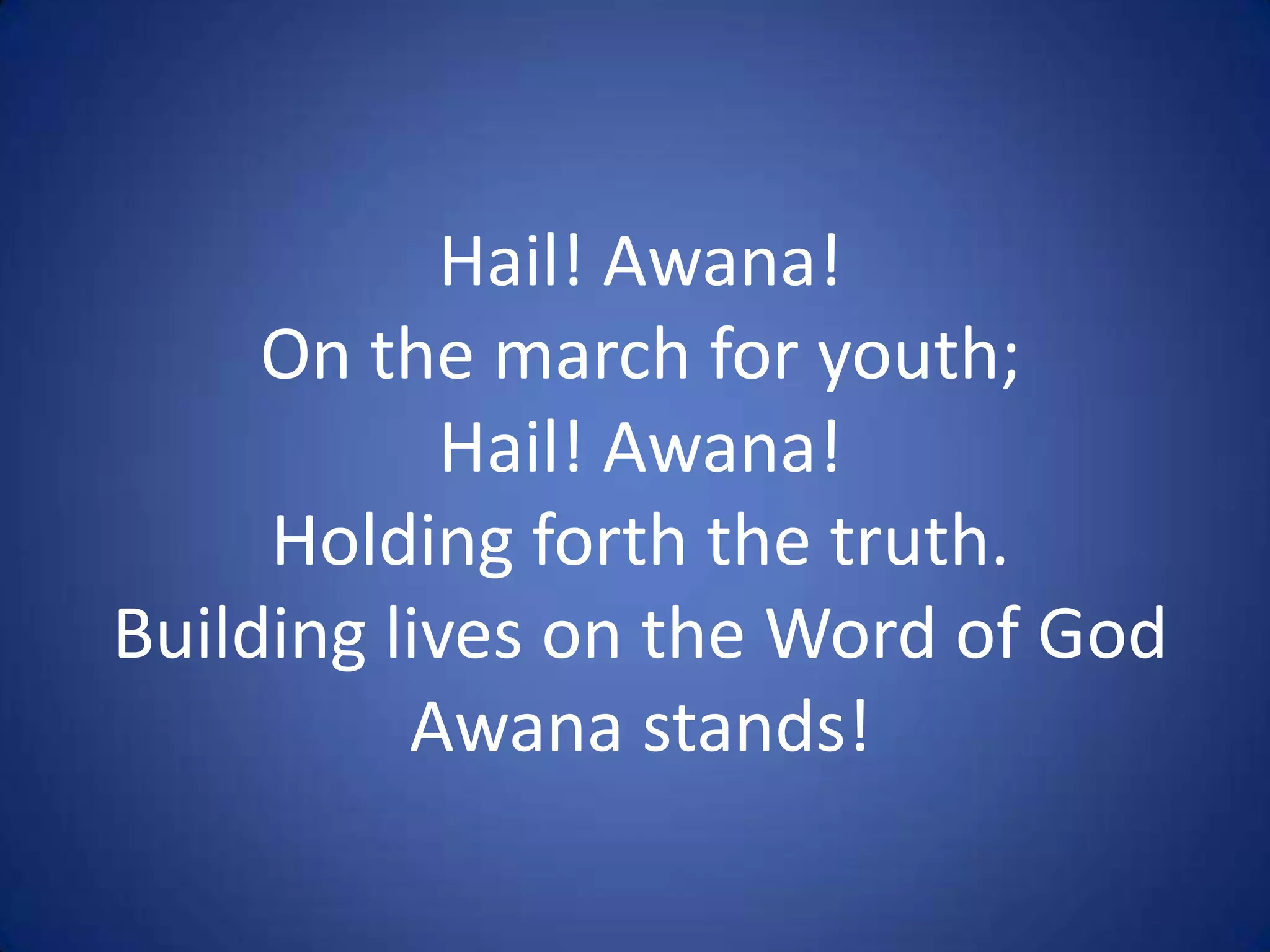 Lyrics for AWANA songs! | PPTX | Christianity | Religion & Spirituality