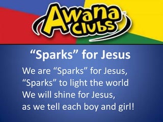 Lyrics for AWANA songs! | PPTX