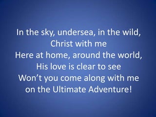 Lyrics for AWANA songs! | PPTX | Christianity | Religion & Spirituality