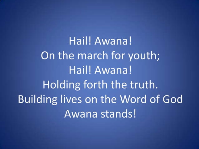 Lyrics for AWANA songs! | PPTX | Christianity | Religion & Spirituality