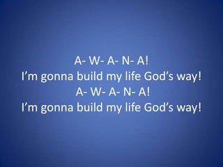 Lyrics for AWANA songs! | PPTX | Christianity | Religion & Spirituality
