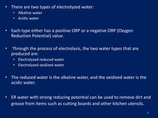 Electrolysed water | PPTX