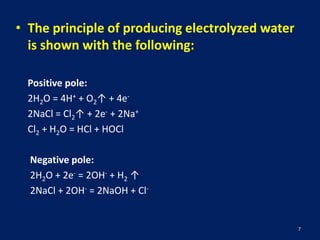 Electrolysed water | PPTX