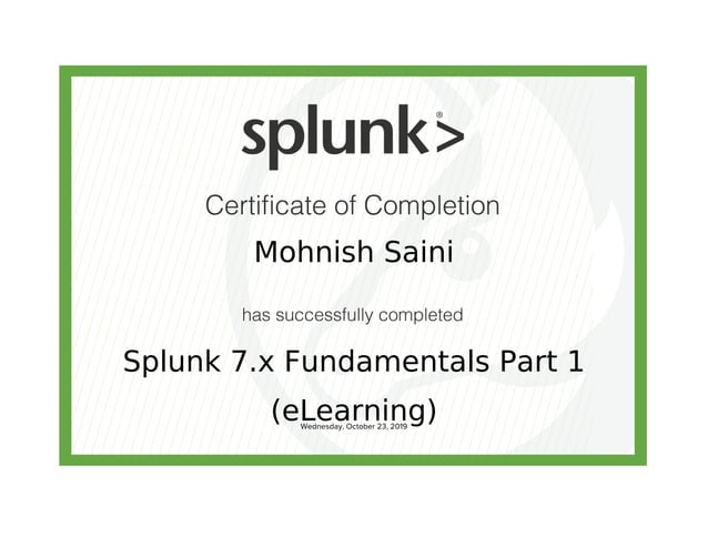 Splunk Fundamentals Part 1 | PDF