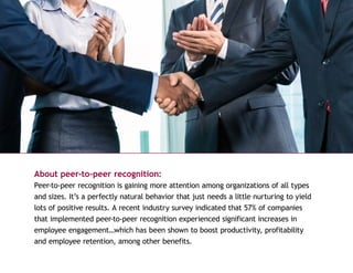 Award concepts-basics of peer to peer recognition | PDF