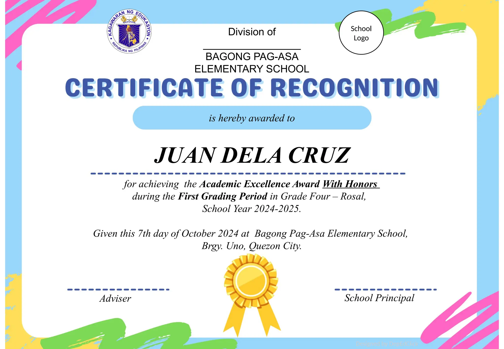 Award Certificates SY 2024-2025.pppppptx | PPTX