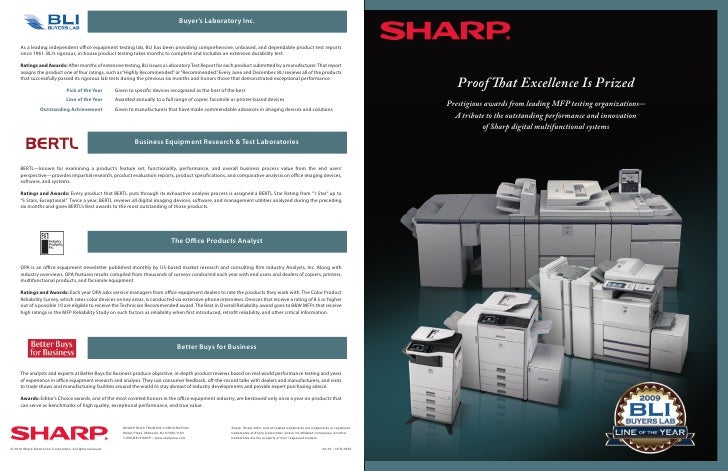 SHARP Awards Brochure