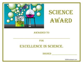 Award science | PPT