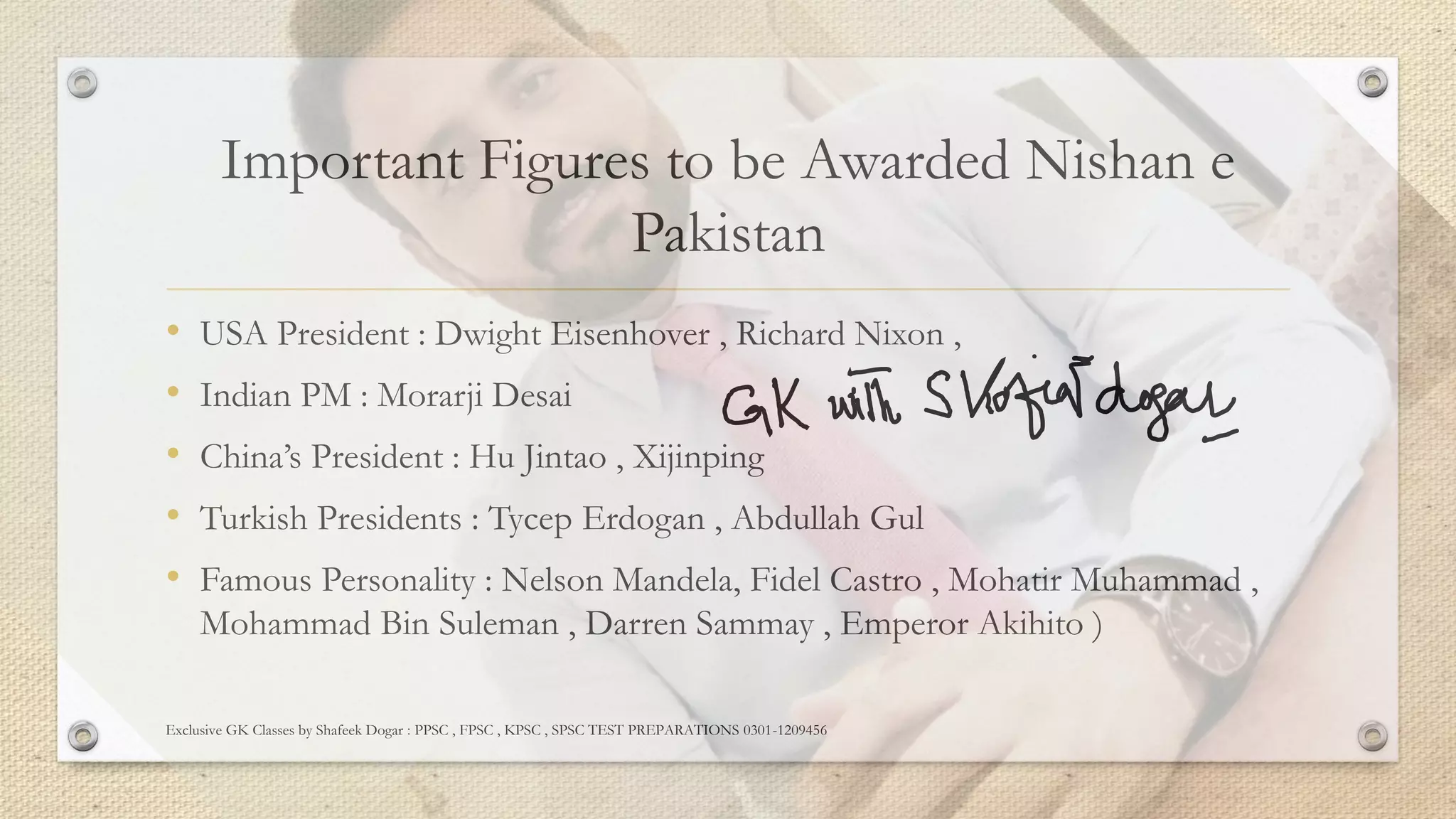 PAKISTAN HIGHEST CIVIL MILITARY AWARD | PDF