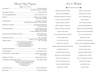 Awards Day Program | PDF