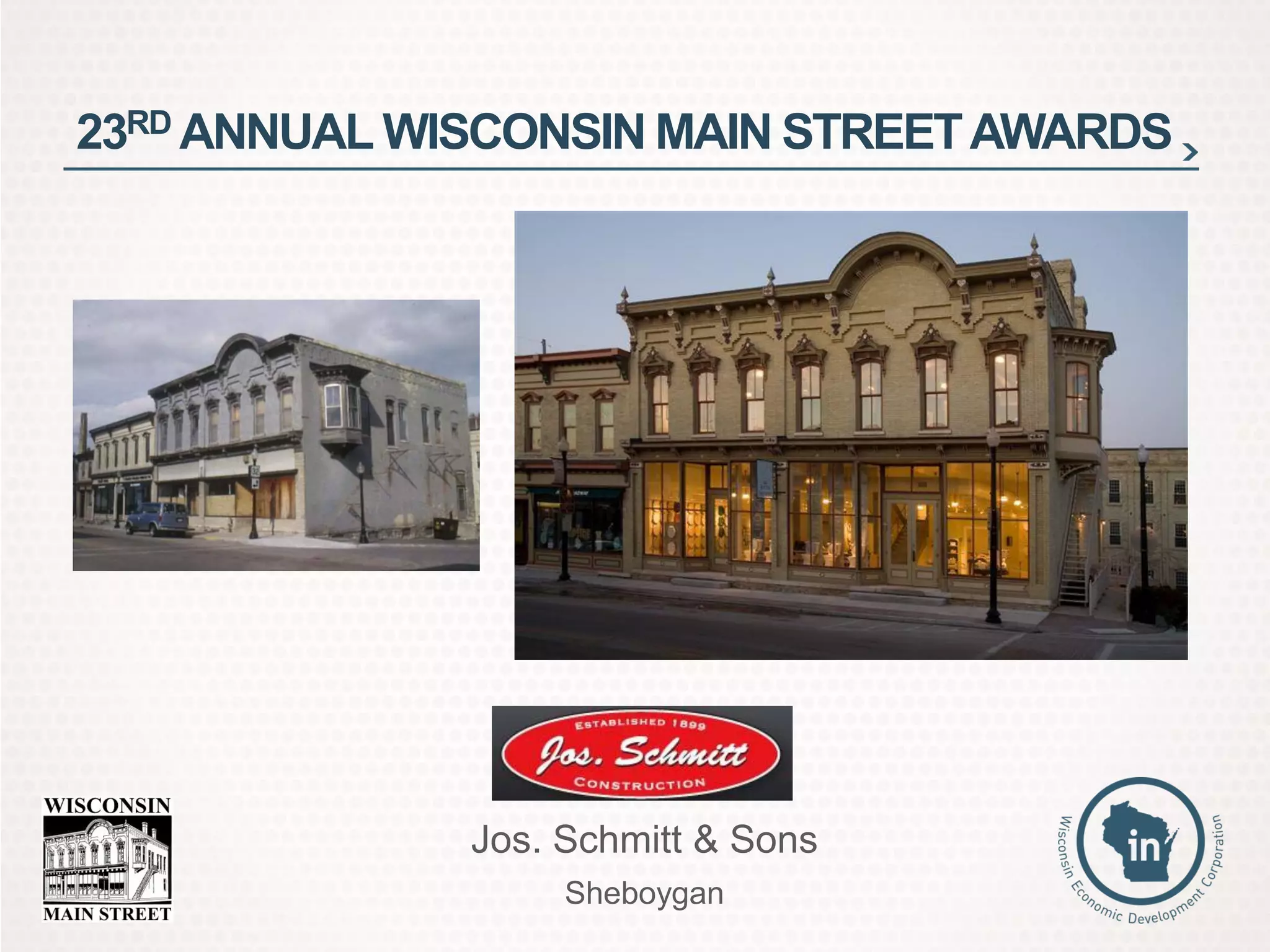 23rd Annual Wisconsin Main Street Awards Presentation | PPT