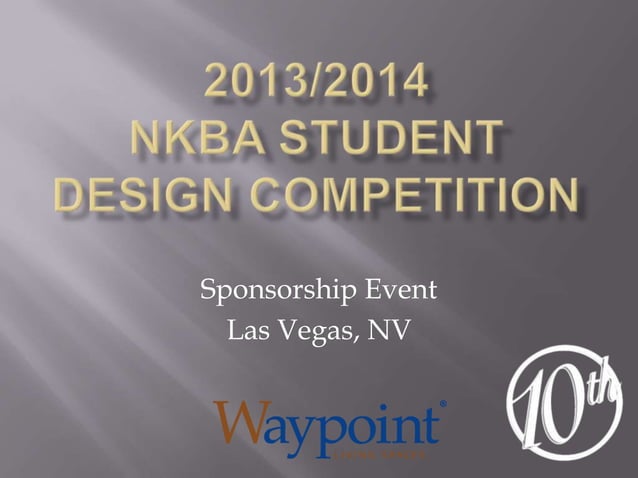 2014 NKBA Student Design Awards presentation | PPTX