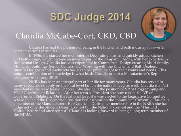 2014 NKBA Student Design Awards presentation | PPTX