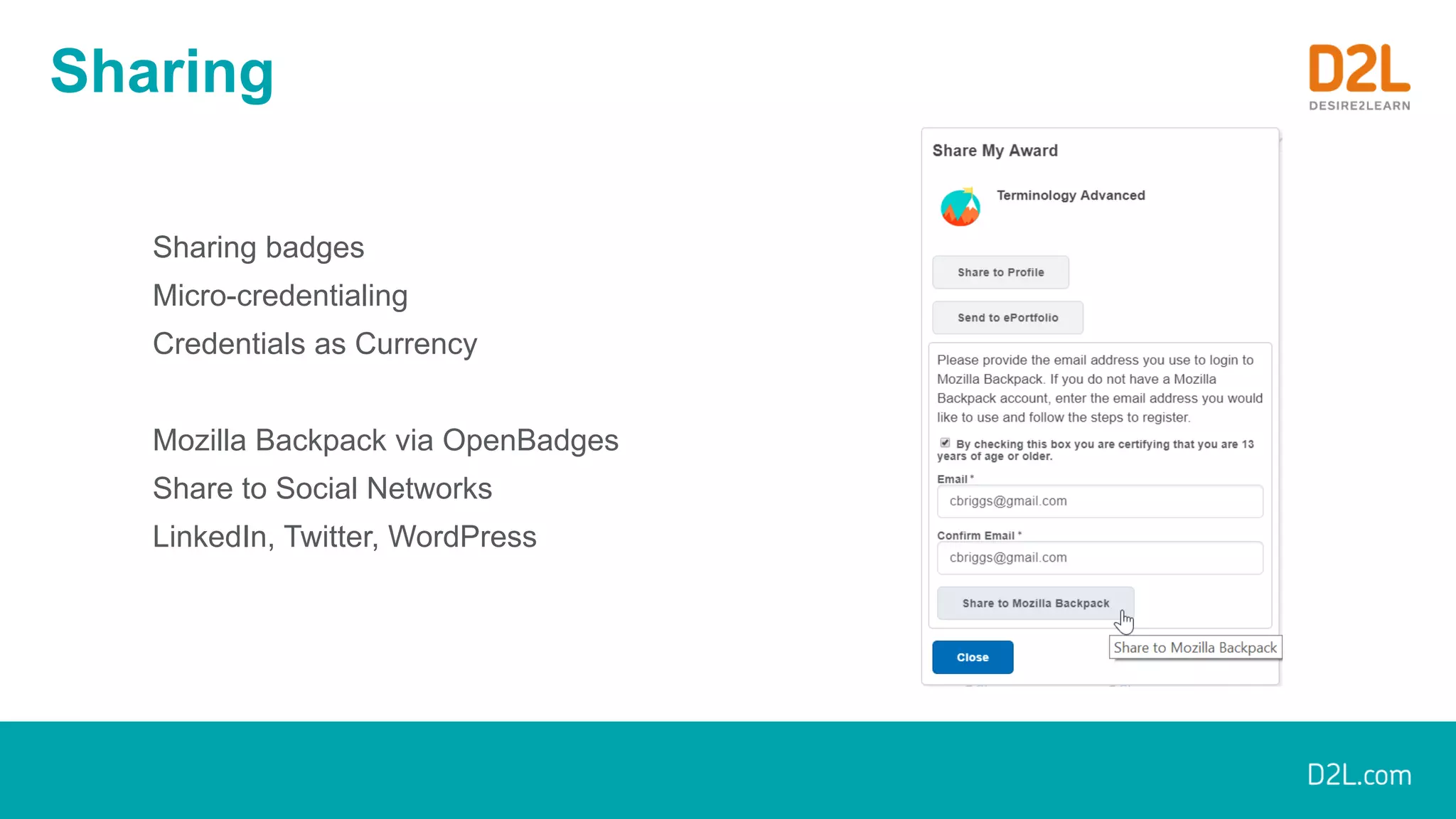 D2L Awards Tool - Badging, Certificates, Microcredentialing | PDF