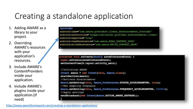 Android Sensor and Framework - AWARE | PPTX | Operating Systems ...