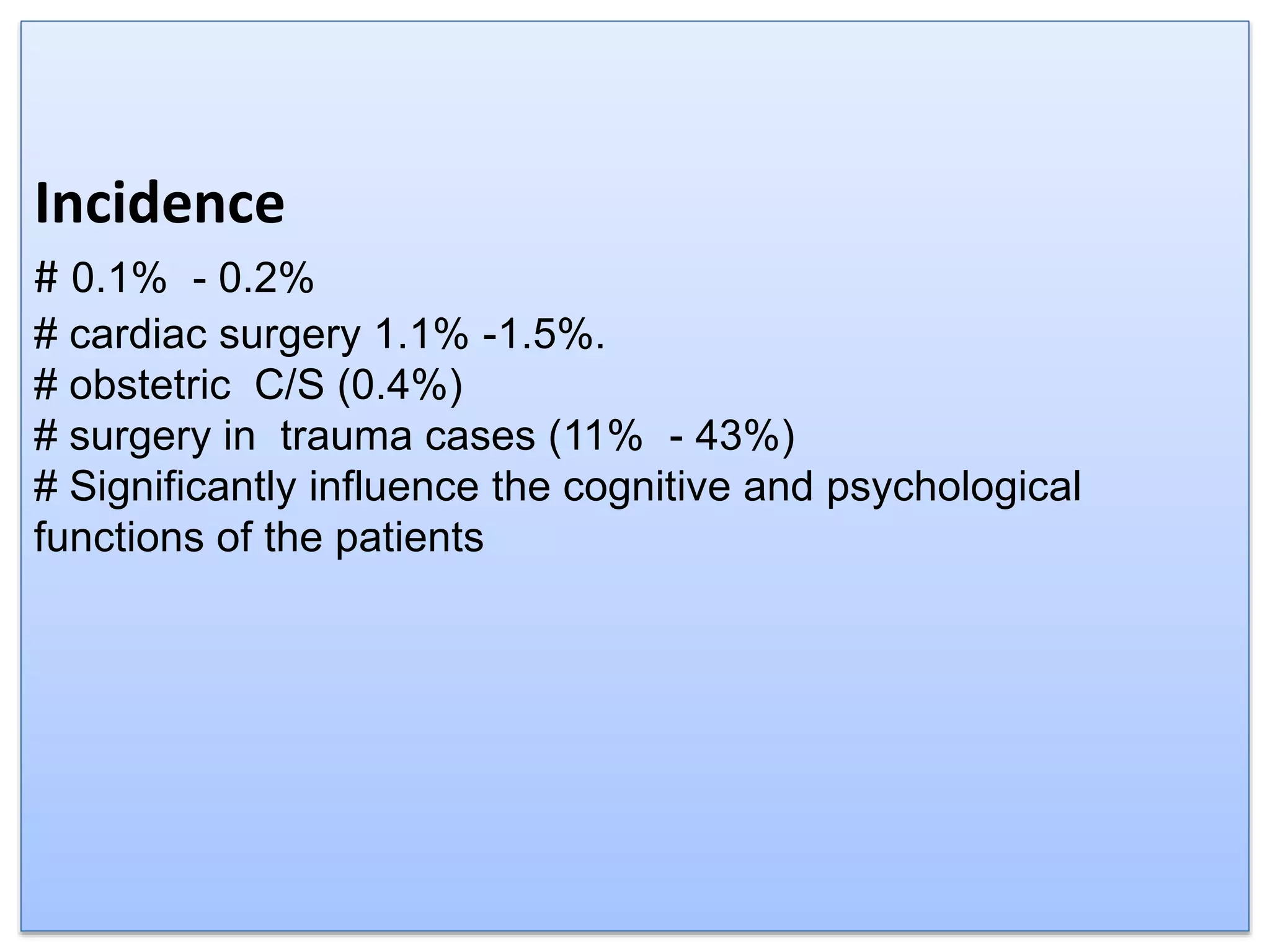 Awareness during anesthesia | PPTX