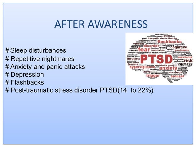 Awareness during anesthesia | PPTX | Surgery | Medical Health