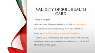 AWARENESS ABOUT THE SOIL HEALTH CARD SCHEME.pptx