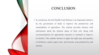 AWARENESS ABOUT THE SOIL HEALTH CARD SCHEME.pptx
