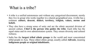 Awareness about tribal development schemes | PPTX