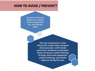 Awareness Anesthesia | PPTX