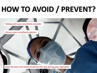 Awareness Anesthesia | PPTX