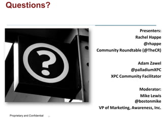 Community Maturity Model with Rachel Happe | PPTX