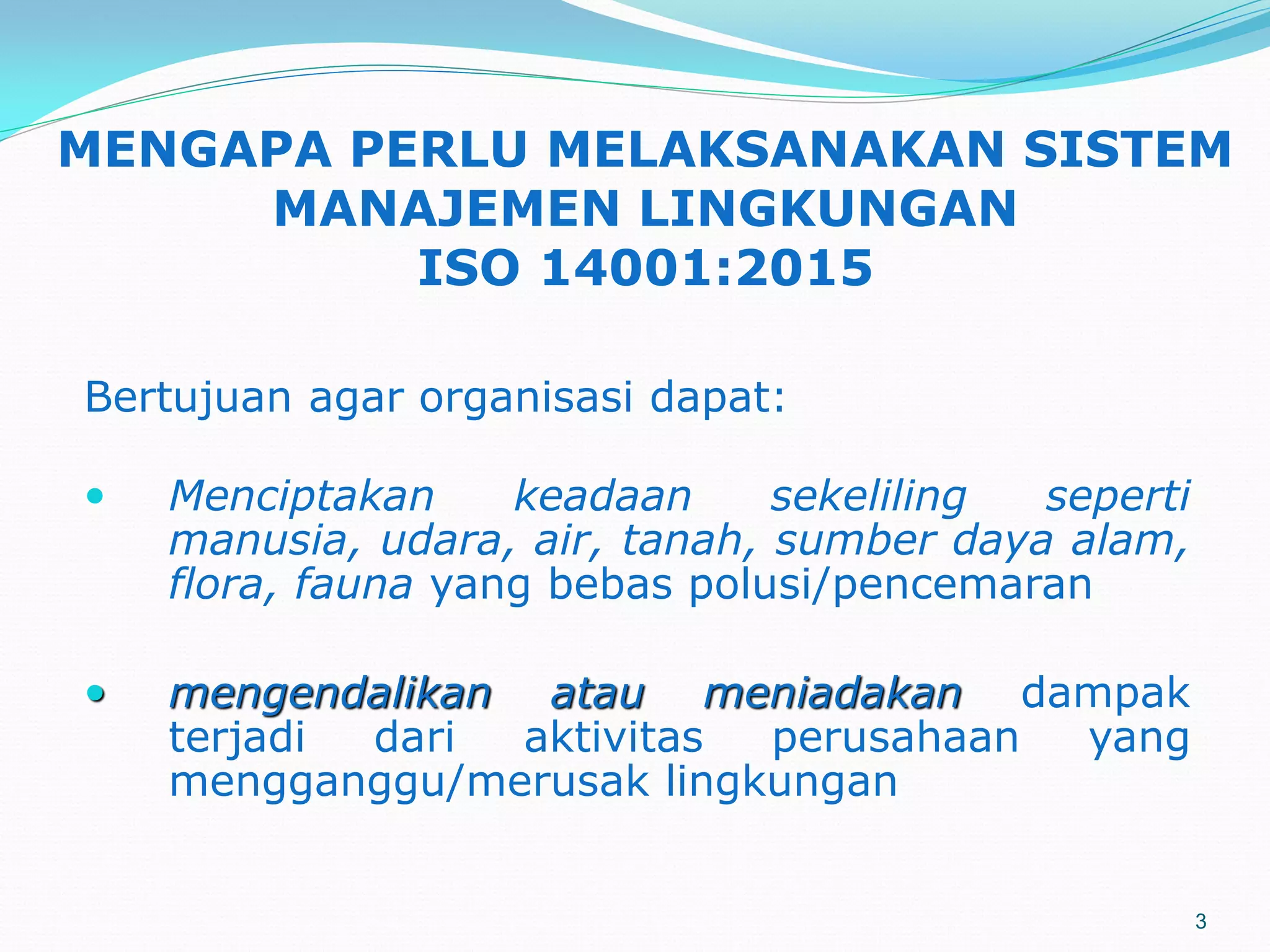 ISO 14001 2015 EMS - Awareness | PDF