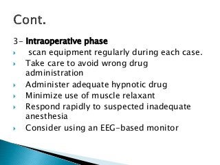 Awareness during anesthesia | PPTX
