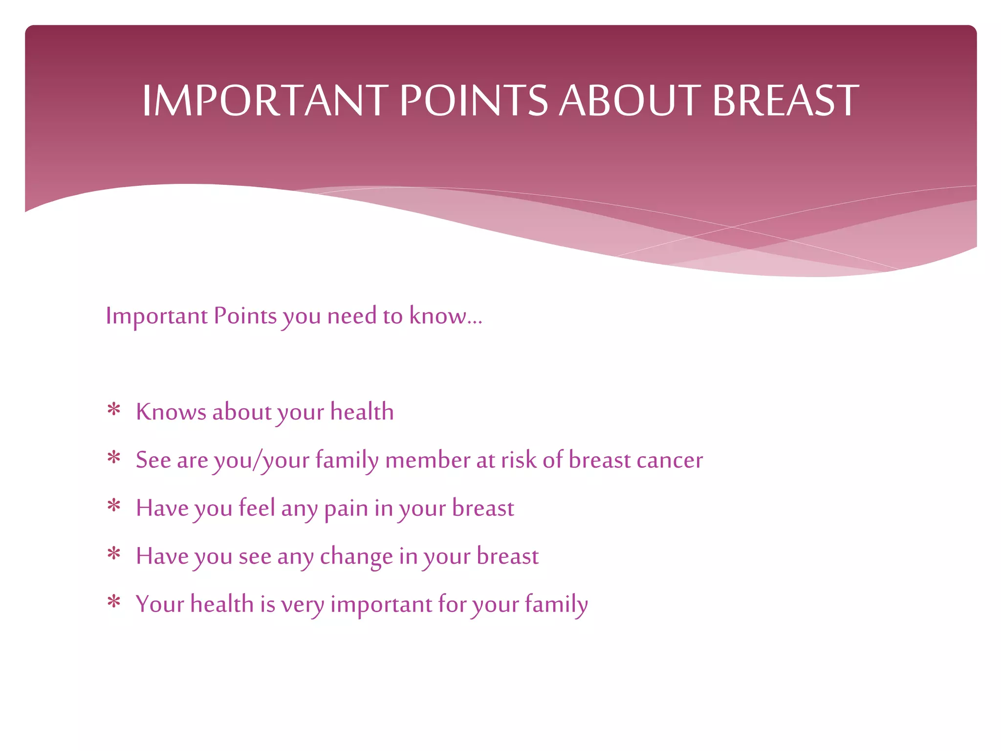 Breast cancer awareness - Causes, Diagnosis, Treatment and Prevention ...