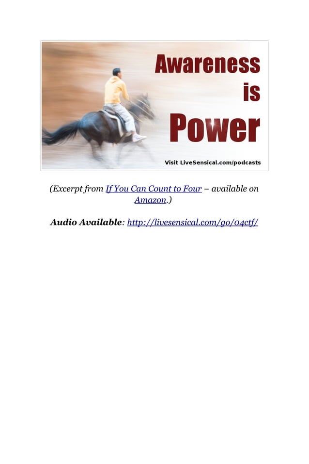Awareness is Power - If You Can Count to Four | PDF